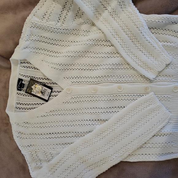 art class | Shirts & Tops | Art Class Girls Open Knit Eggshell White ...